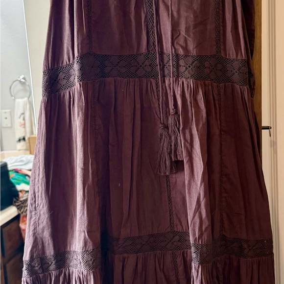 Sundance | Dresses | Sundance Boho Tiered Dress With Crochet Lace Size ...